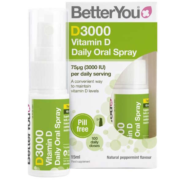 Vitamina D spray oral 15ml 3000 iu - Better You - Naturcent