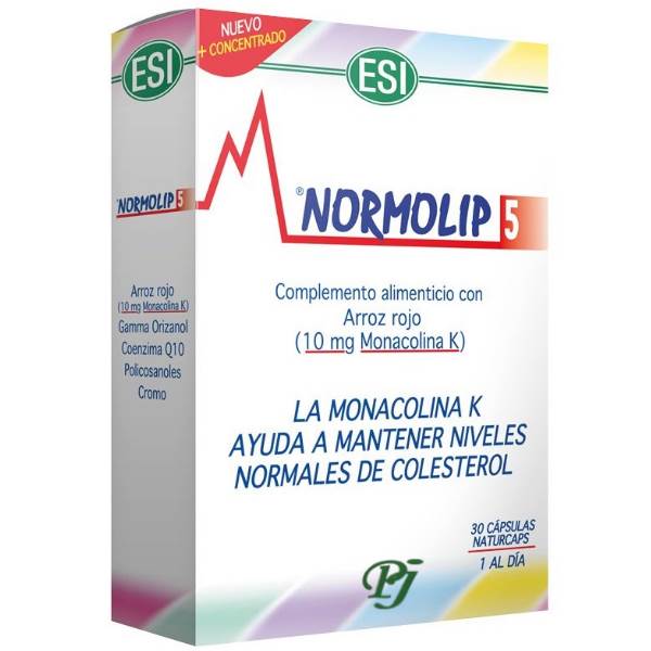 Normolip 5 30 Capsulas - Esi - Naturcent